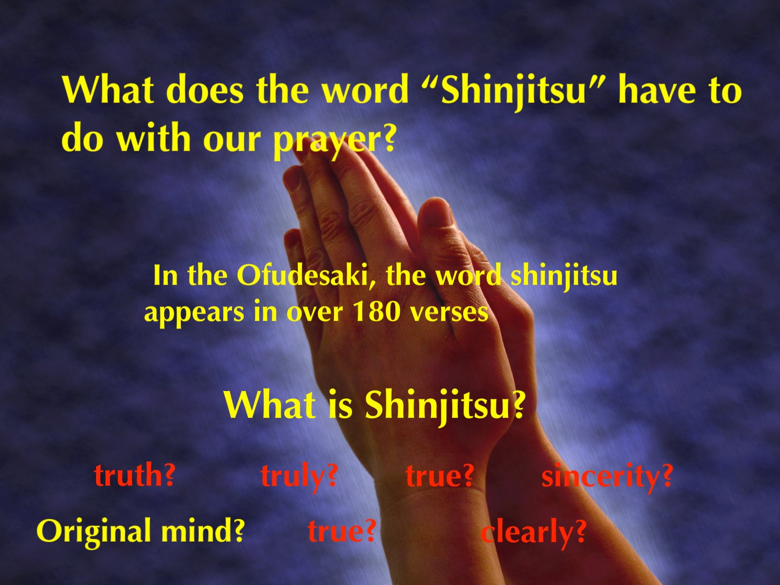 The Original Mind | OFUDESAKI-GOD'S TEACHINGS